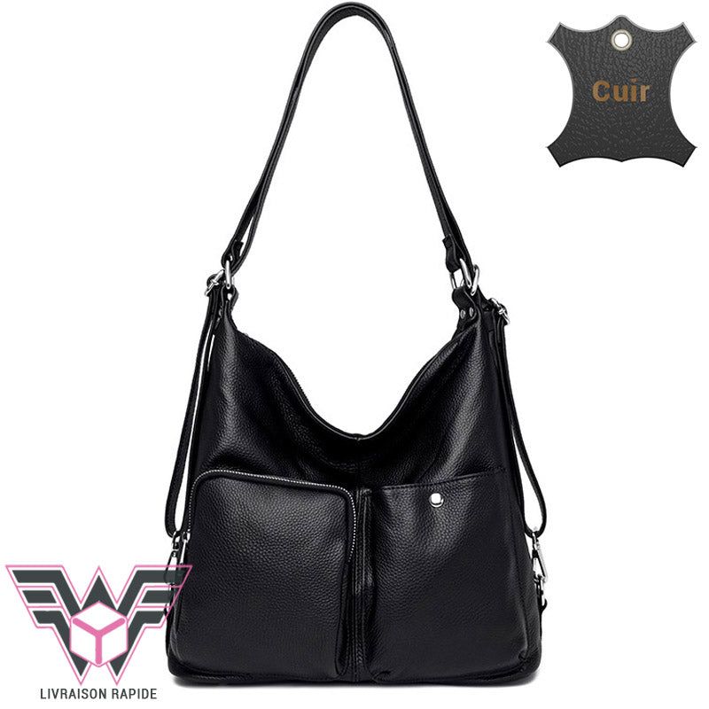 Bari sac à main sac à dos | Convertible cuir vachette